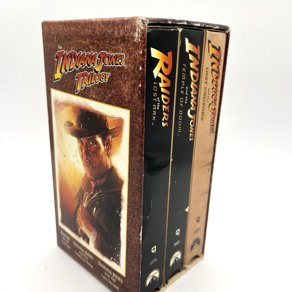 Media | Indiana Jones Trilogy Vhs 3tape Box Set 1989 Harrison Ford Sean ...